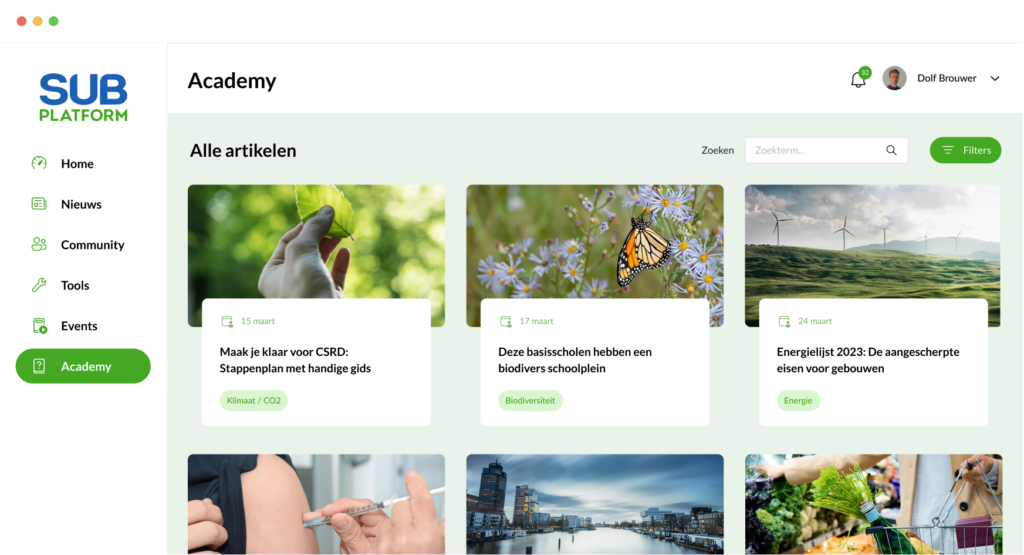 SUB Platform | Kennis- en ontwikkelplatform voor verduurzamen